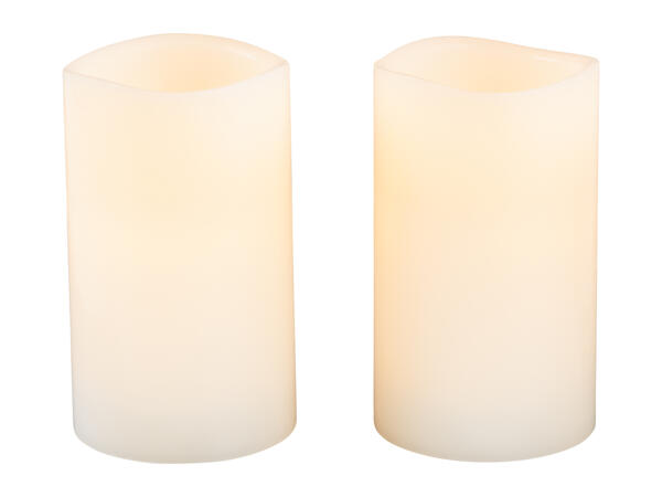 Livarno Home Real Wax LED Candles - Lidl - Great Britain - Specials archive