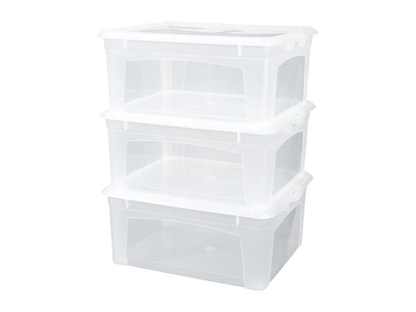 Livarno Home Large Storage Boxes - 3 Pack - Lidl - Great Britain ...