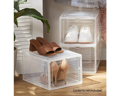 Stackable Shoe Box 3pk - Aldi - Australia - Specials archive