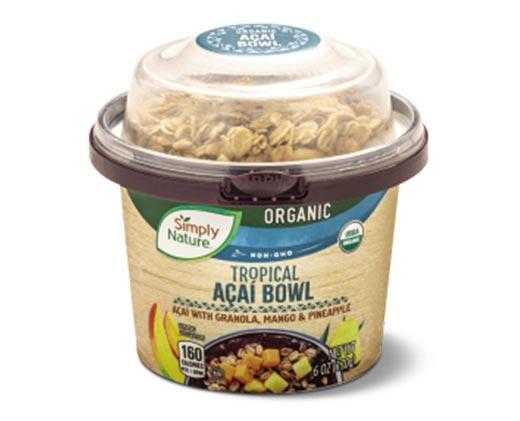 Simply Nature Tropical or Berry Organic Acai Bowl - Aldi - US ...