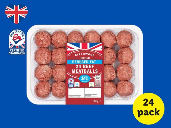 24 Reduced Fat British Beef Meatballs - Lidl - Great Britain - Specials ...
