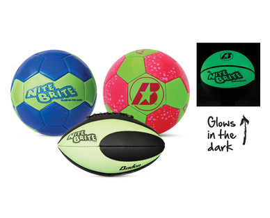 Nite Brite Glow in the Dark Sports Ball - Aldi - US - Specials archive