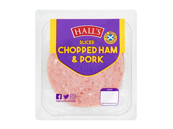 Hall's Sliced Chopped Ham & Pork - Lidl - Great Britain - Specials archive