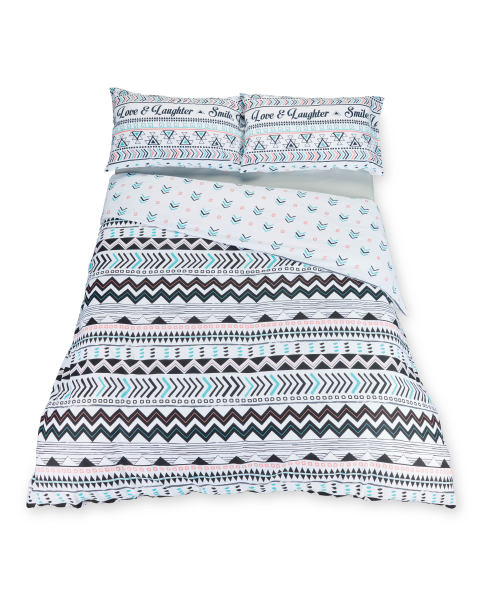 Aztec Double Duvet Set - Aldi - Great Britain - Specials archive