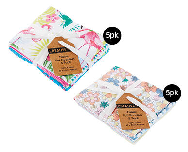 Fabric Fat Quarters 5pk - Aldi - Australia - Specials archive
