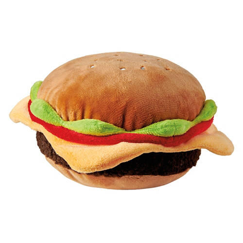 Cheeseburger Plush Dog Toy - Aldi - US - Specials archive