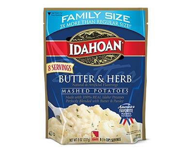 Idahoan Flavored Mashed Potatoes Assorted Varieties - Aldi - US ...