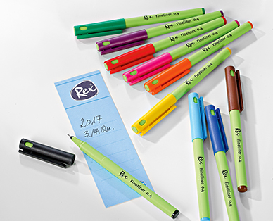 Rex(R) Fineliner, 10 Stück - Aldi Süd - Deutschland - Archiv Werbeangebote