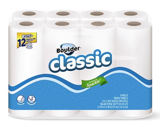 Boulder 8 Giant Roll Classic Paper Towels - Aldi - US - Specials archive