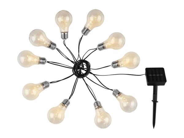 Livarno Home Solar Bulb String Lights - Warm White Light - Lidl - Great ...