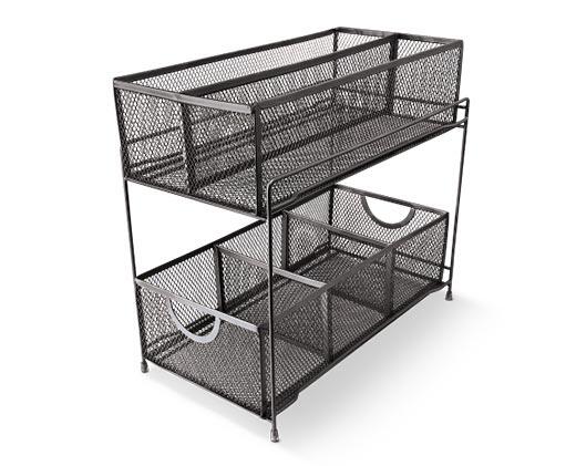 Huntington Home Two-Tier Mesh Organizer - Aldi - US - Specials archive