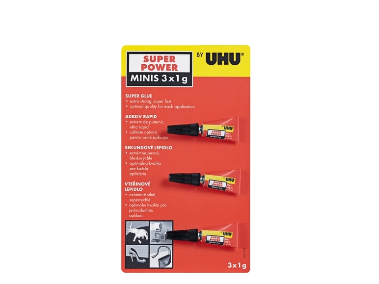 Mini super glue, 3 x 1 g - Lidl - România - Promoții arhiva