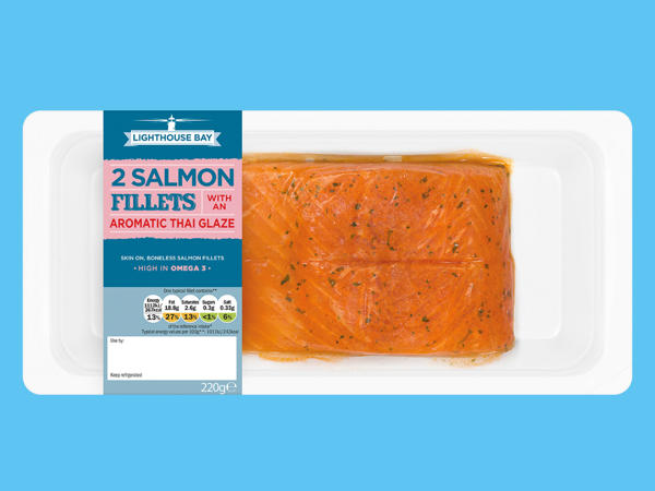 Lighthouse Bay 2 Salmon Fillets with an Aromatic Thai Glaze - Lidl ...