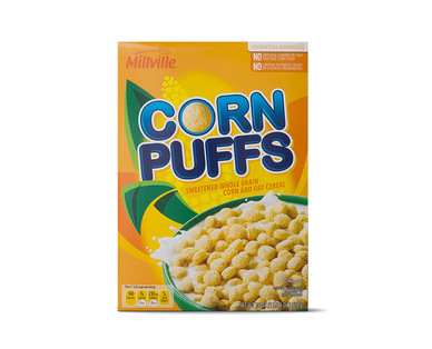 Millville Corn Puffs Cereal - Aldi - US - Specials archive