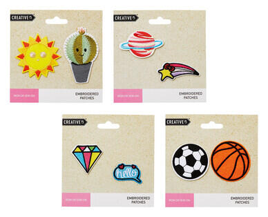 Embroidered Iron-on Patches 2pk - Aldi - Australia - Specials archive