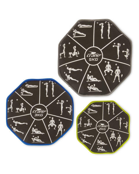 3 Piece Soft Weight Plates - Aldi - Great Britain - Specials archive