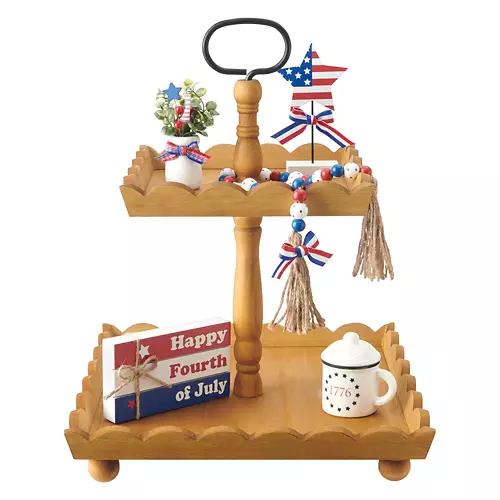 Scalloped Edge Tiered Tray - Aldi - US - Specials archive