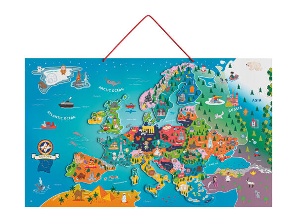 Playtive World Map Puzzle/Map of Europe Puzzle - Lidl - Great Britain ...