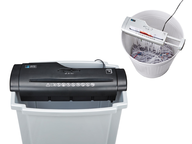 United Office(R) 190W Bin-Top Paper Shredder - Lidl - Ireland ...
