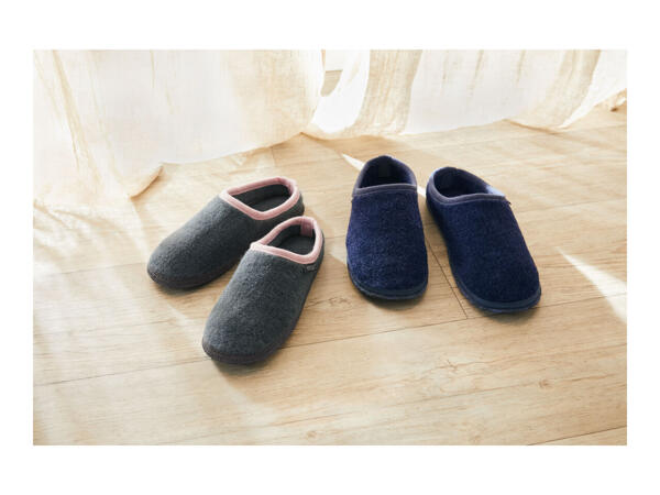 Esmara Ladies' Wool Slippers - Lidl - Great Britain - Specials archive