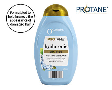 Protane Hyaluronic Moisture Repair Shampoo or Conditioner 400ml - Aldi ...