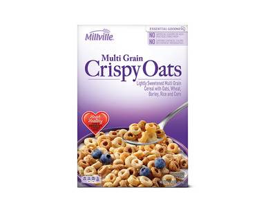 Millville Multigrain Crispy Oats Cereal - Aldi - US - Specials archive