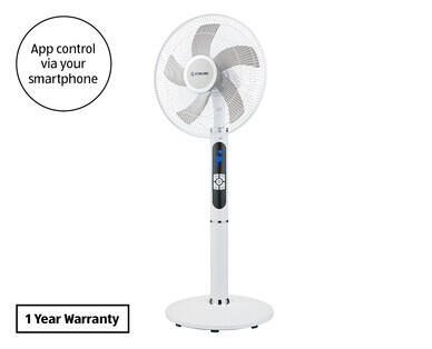 40cm DC Pedestal Fan with Wi Fi - Aldi - Australia - Specials archive