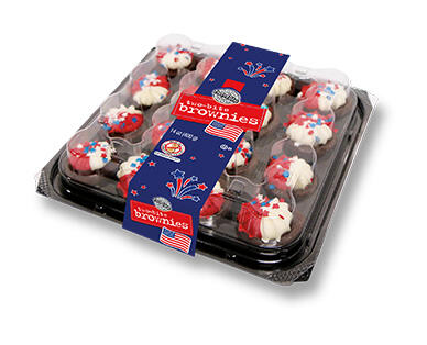 Two Bite Patriotic Brownie Platter - Aldi - US - Specials archive
