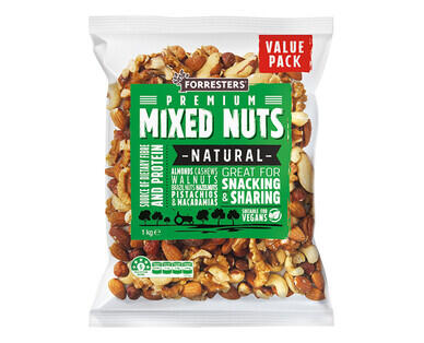 Forresters Natural Mixed Nuts 1kg - Aldi - Australia - Specials archive