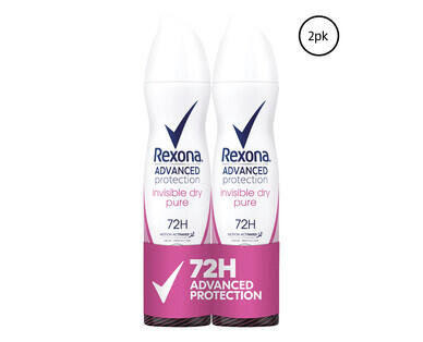 Rexona Advanced Protection 72 Hour Antiperspirant 2 x 130g - Aldi ...