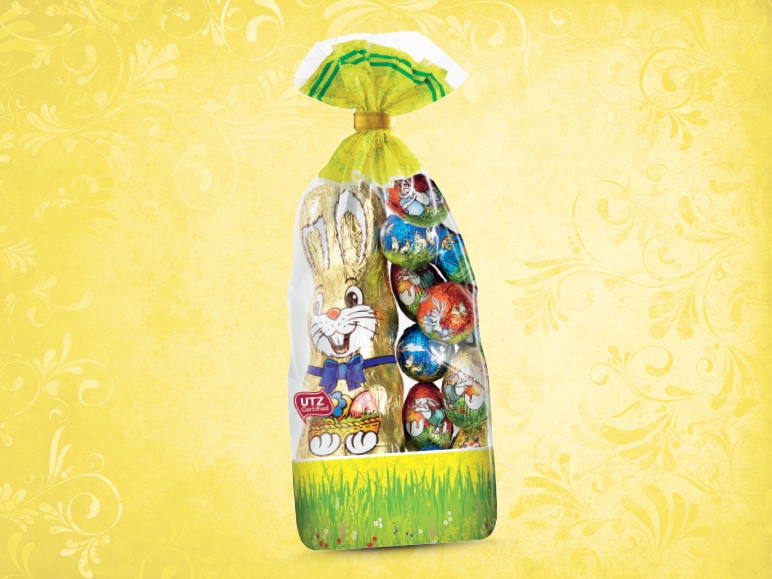 Punga de Paste cu figurine din ciocolata - Lidl - România - Promoții arhiva