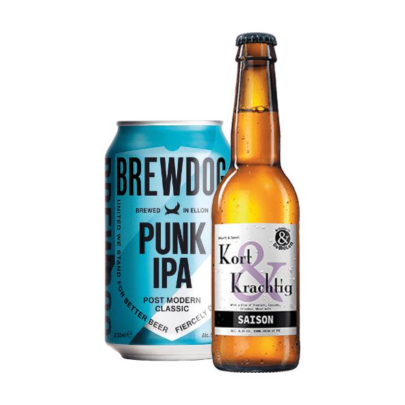 De Molen kort & krachtig en BrewDog punk IPA - Aldi - Nederland ...