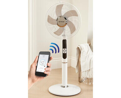 40cm DC Pedestal Fan with Wi Fi - Aldi - Australia - Specials archive