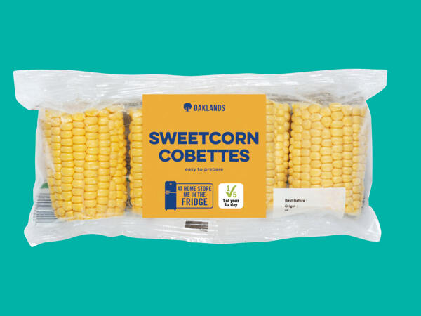 Oaklands Sweetcorn Cobettes - Lidl - Great Britain - Specials archive