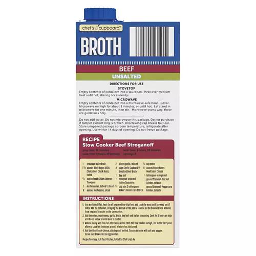 Fat Free Unsalted Beef Broth, 32 oz - Aldi - US - Specials archive