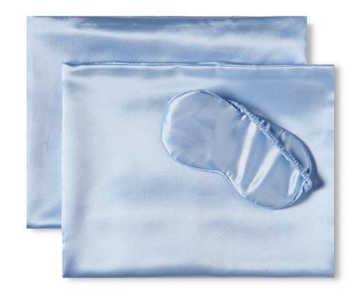 Huntington Home 2-Pack Satin Pillowcases and Eye Mask Set - Aldi - US ...