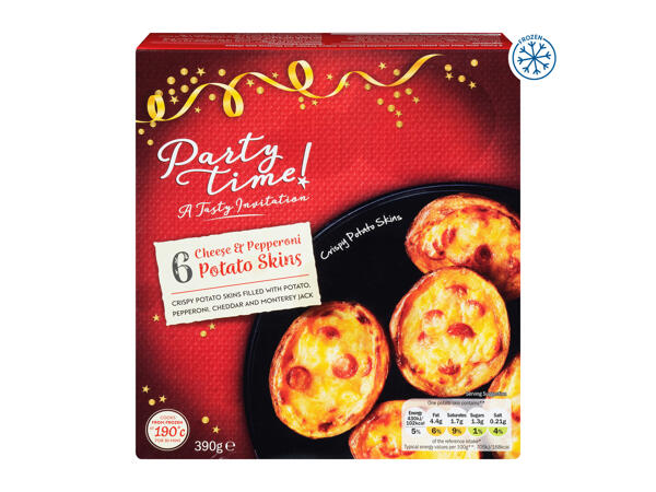 Partytime Potato Skins assorted - Lidl - Great Britain - Specials archive