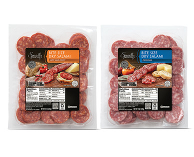 Specially Selected Bite Size Dry Salami - Aldi - US - Specials archive