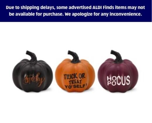 Huntington Home 3-Pack Pumpkins - Aldi — USA - Specials archive