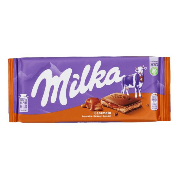 MILKA(R) Tableta de chocolate con caramelo - Aldi - España - Archivo de ...