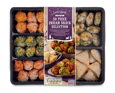 50 Piece Indian Party Food Selection - Aldi - Great Britain - Specials ...