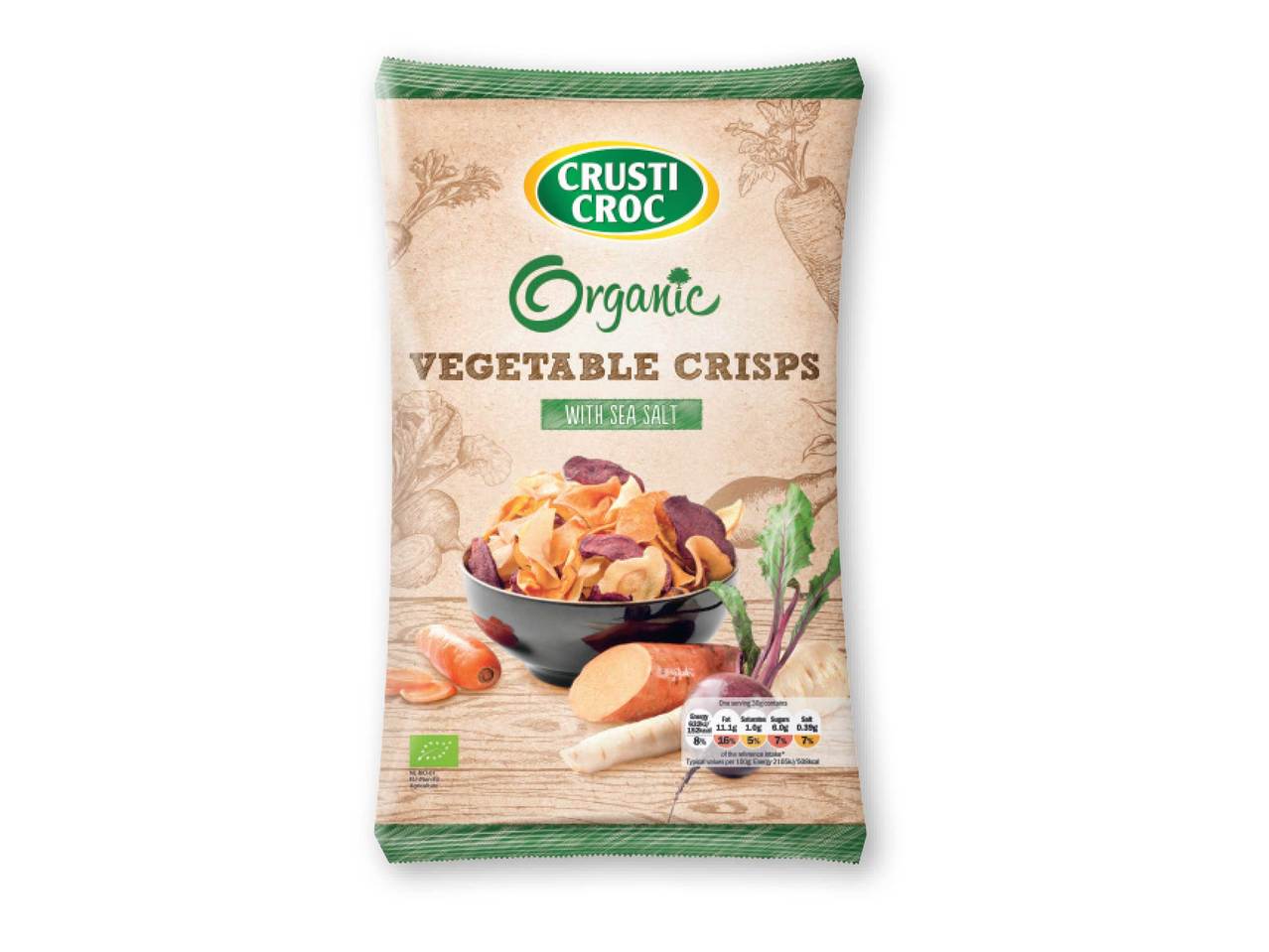 CRUSTI CROC Organic Vegetable Crisps - Lidl - Ireland - Specials archive