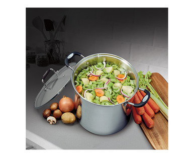 Crofton Chef's Collection 12-Quart Stainless Steel Stock Pot - Aldi ...