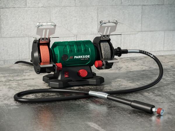 120W Double Bench Grinder - Lidl - Northern Ireland - Specials archive