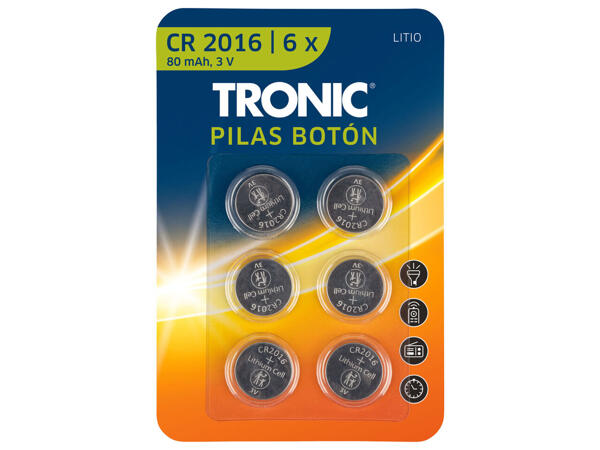 Tronic(R) Pilhas Tipo Botão 6 Unid. - Lidl - Portugal - Specials archive