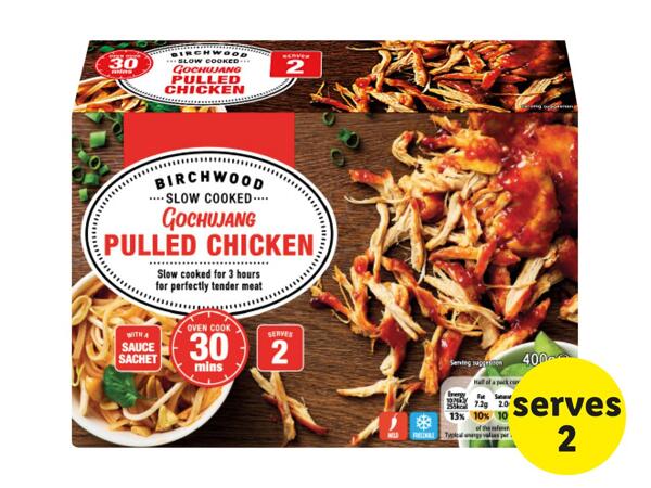 Birchwood Slow Cooked Gochujang Pulled Chicken - Lidl - Great Britain ...