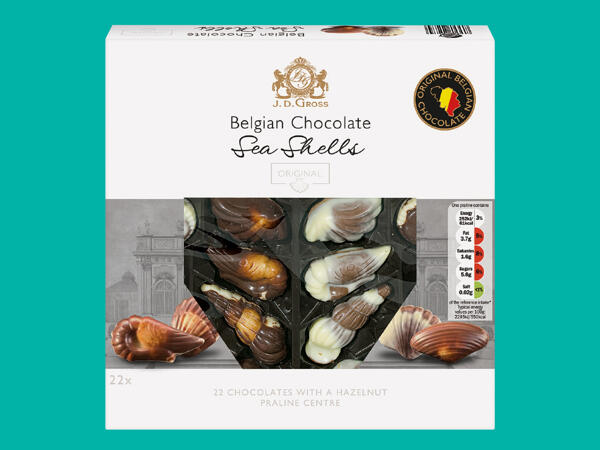 J.D.Gross Belgian Chocolate Sea Shells - Lidl - Great Britain ...
