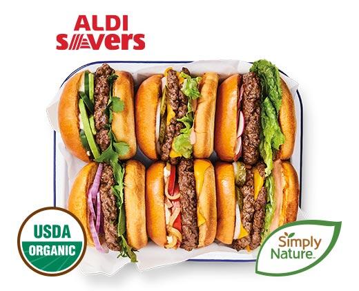 Simply Nature Organic Grass Fed 80/20 Ground Beef - Aldi - US ...