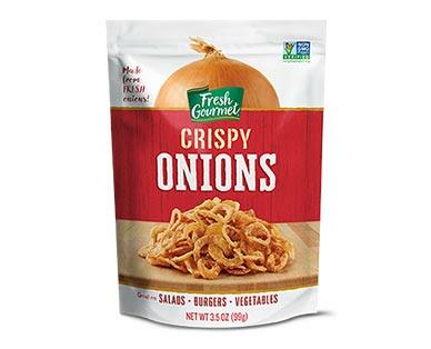 Fresh Gourmet Lightly Salted or Garlic Pepper Crispy Onions - Aldi - US ...
