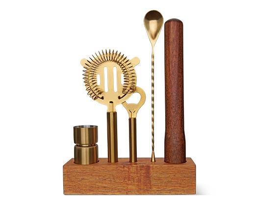 Crofton Cocktail Shaker or Bar Tool Set - Aldi - US - Specials archive